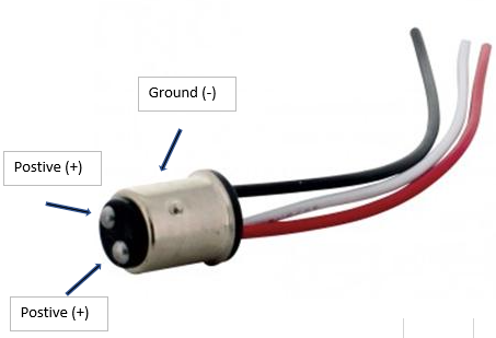 Where do the White, Black, Red wires connect on my LED Lights?