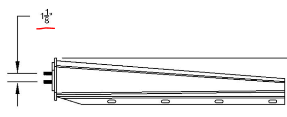 Bolt spacing for spring-loaded mud flaps